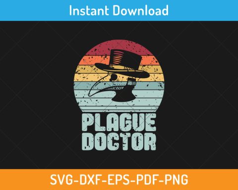 Plague Doctor SVG Design – Mysterious Historical Digital Cutting File ...