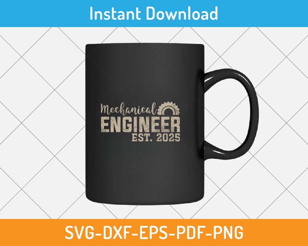 Mechanical Engineer Graduation 2025 SVG – Proud Graduate Digital ...